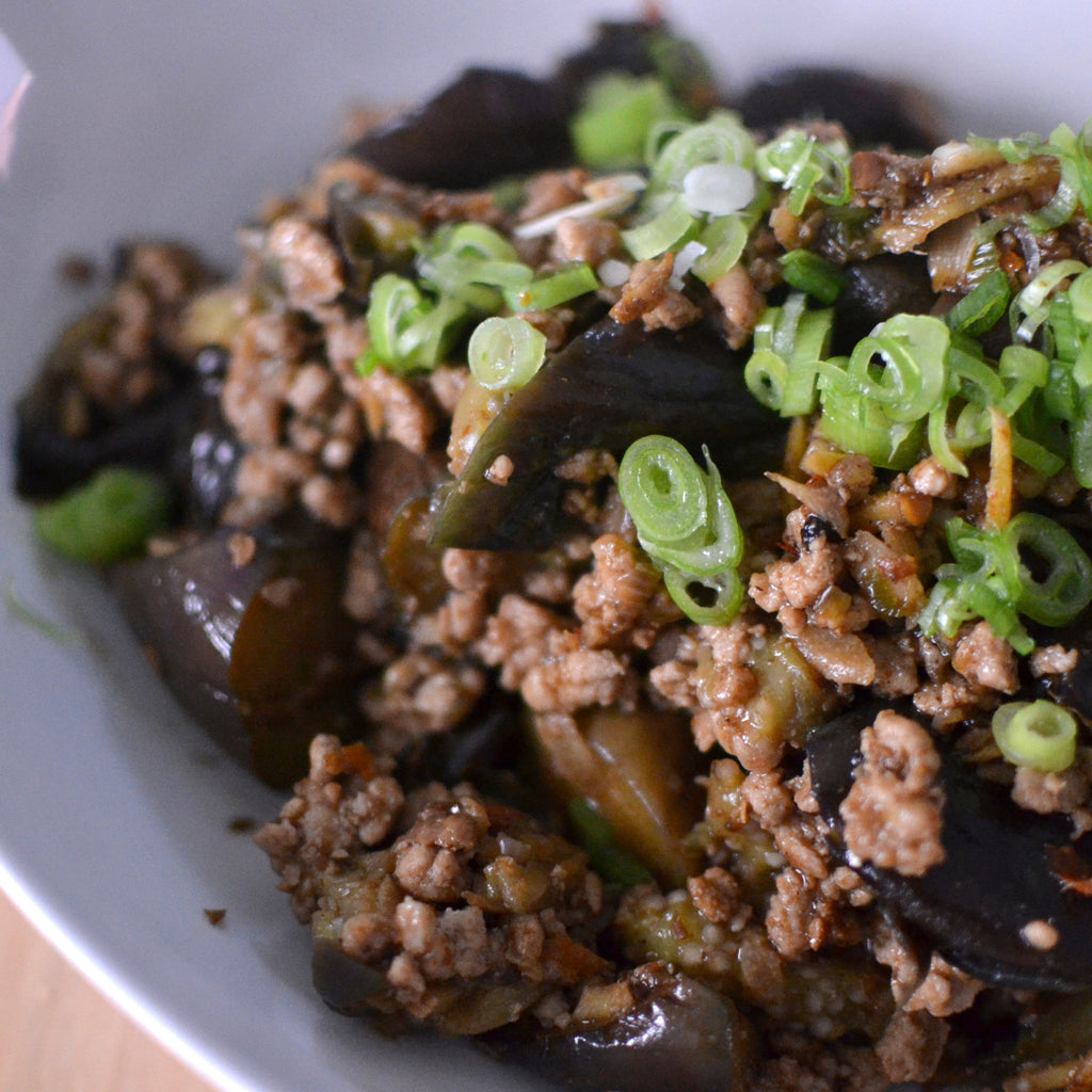 Gingery Nasu + Pork Stir Fry – Umami Mart